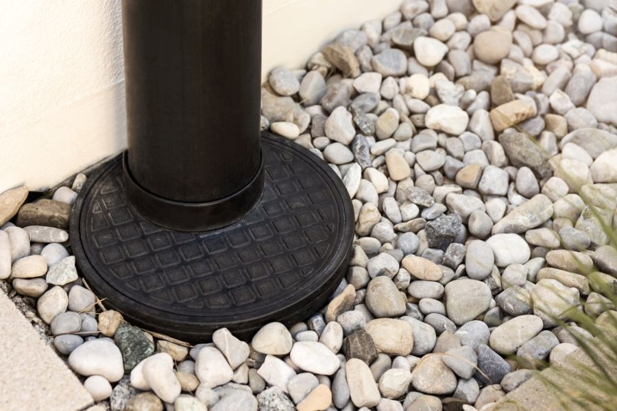 Installing A Downspout Under A Sidewalk Step By Step My Backyard Life